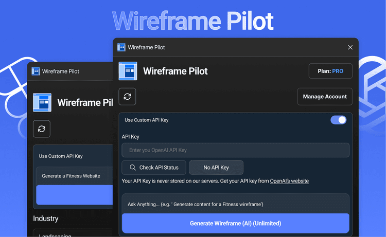Wireframe Pilot - AI-Powered Wireframe Generator for Figma